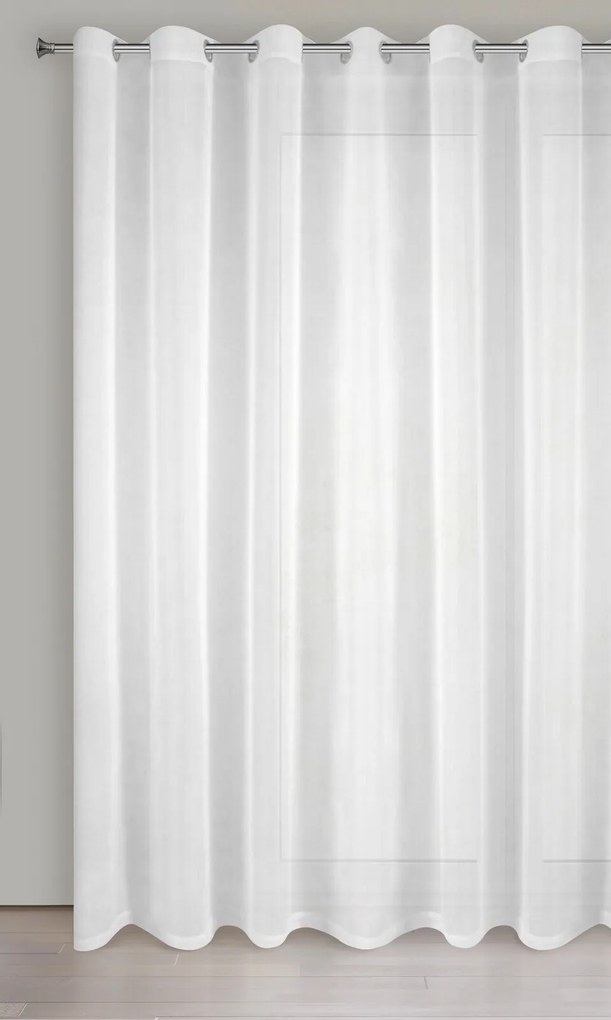 ZÁCLONA NA KROUŽCÍCH LUCY 300 CM X 250 CM CM BÍLÁ