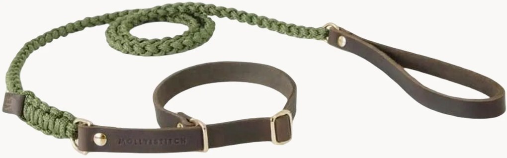 Kožené vodítko pro retrívra Touch of Leather, v různých velikostech