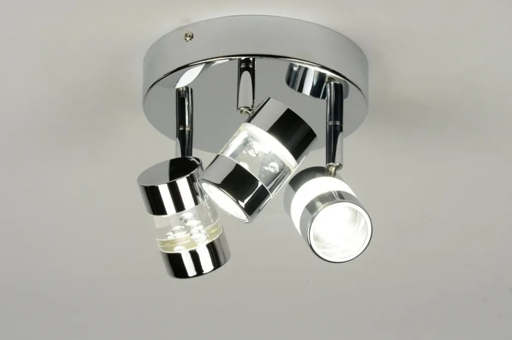 Stropní LED svítidlo do koupelny Longline Crystal Trio