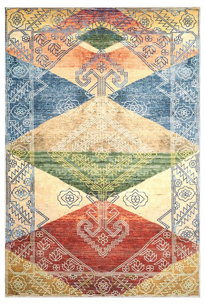 Conceptum Hypnose Kusový koberec S5047 - Multicolor, Vícebarevná