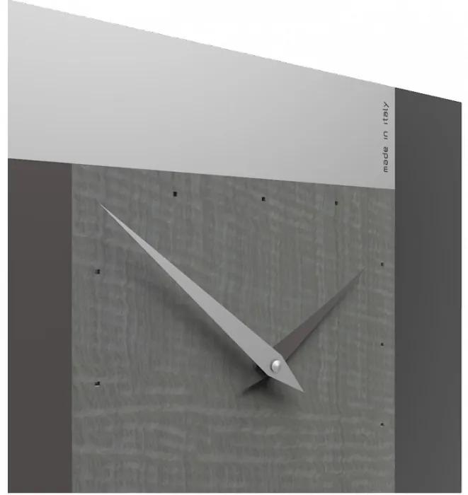 Designové kyvadlové hodiny 58-11-1 CalleaDesign Pendolo Stripes 63cm (více barevných variant) Barva černá klasik-5 - RAL9017 Dýha černý ořech - 85