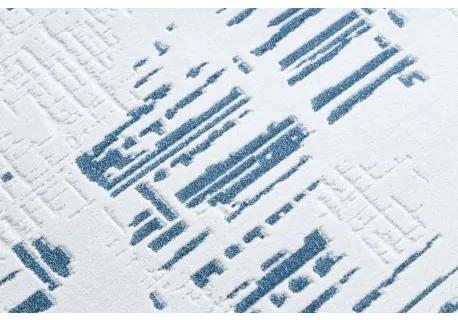 koberec AKRYL DIZAJN 8840 slonová kost, modrý velikost 80x300 cm | krásné koberce cz