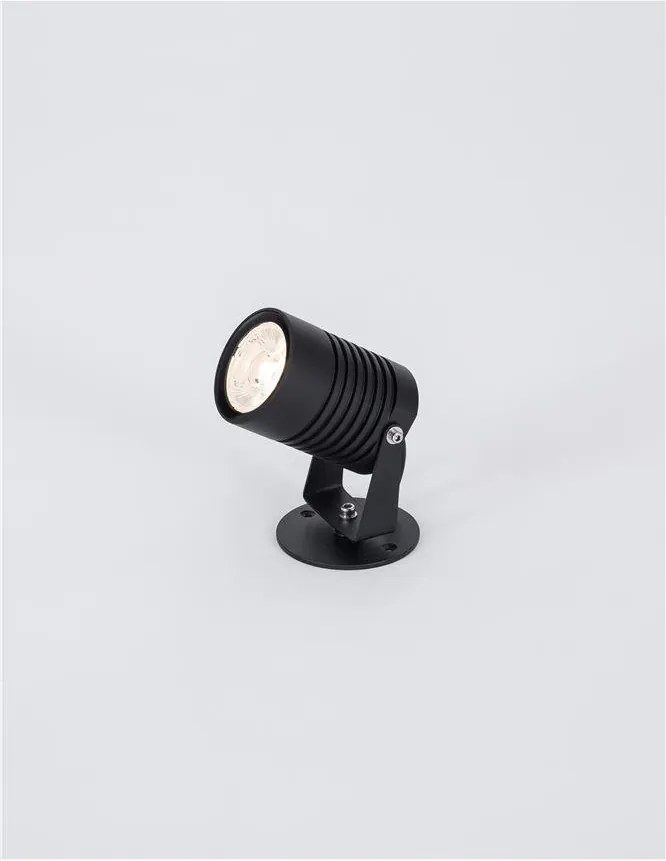 NV 9271491 Venkovní nástěnné svítidlo FEND černý hliník a sklo LED 10W 3000K 100-240V 24st. IP65 - NOVA LUCE