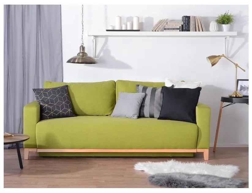 design4life Rozkládací sedačka Olive zelená