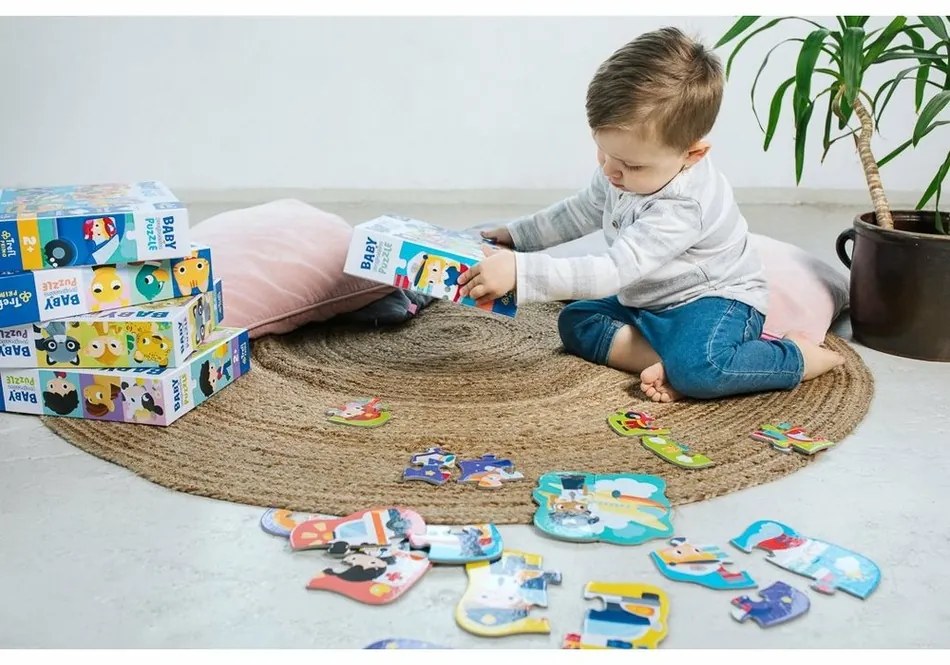 Trefl Baby puzzle Na staveništi, 6v1 (2-6 dílků)