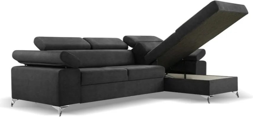 Rozkládací rohová sedačka MARINA MINI 287x174 světle šedá