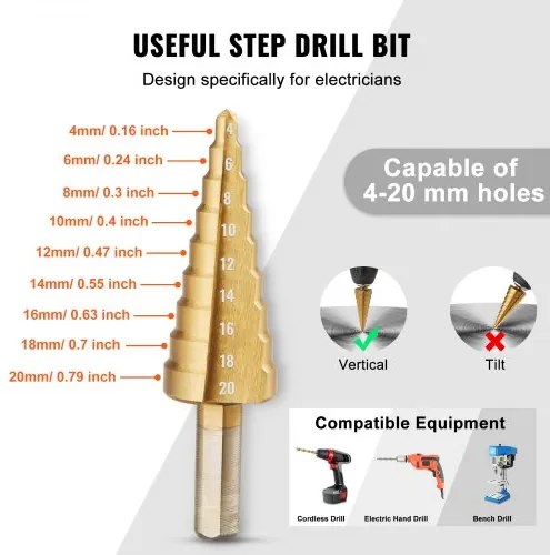 15Tun Hydraulický vyrážecí děrovací nástroj Sada na děrování 1,3–10,2 cm