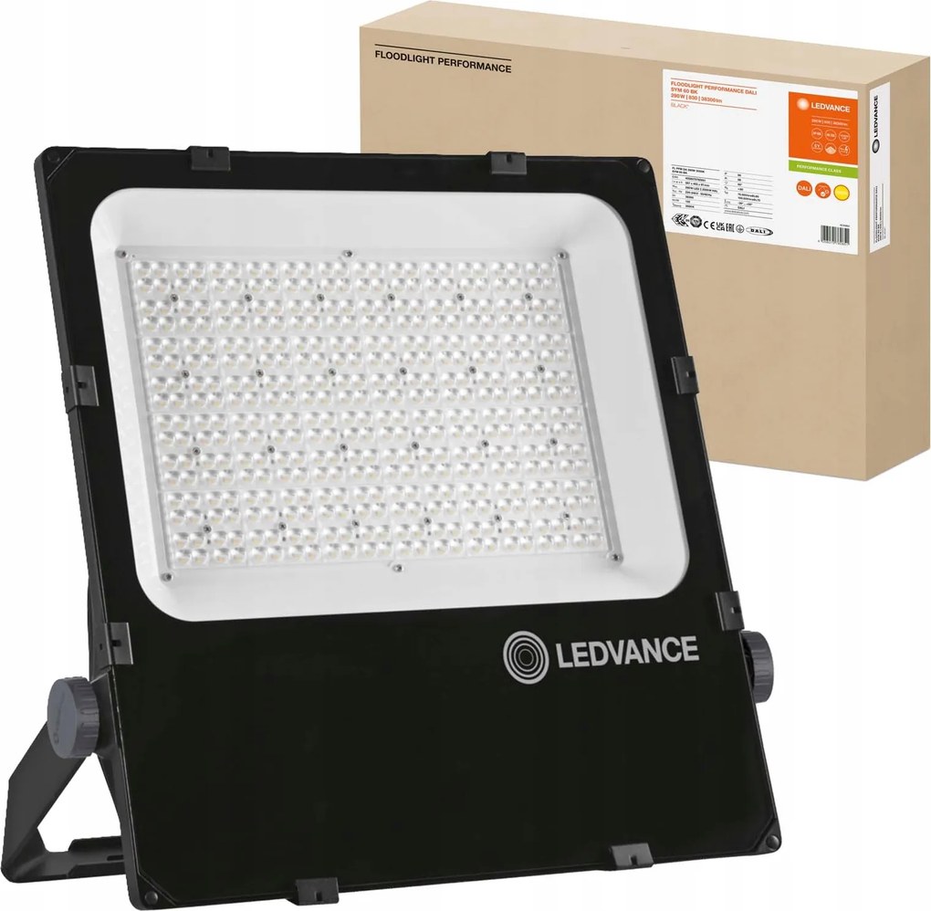 Led reflektor Venkovní stmívatelná lampa 290W 38300lm 3000K IP66 Černá