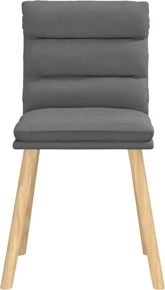 Otočné jídelní židle 6 ks tmavě šedé textil 3315664