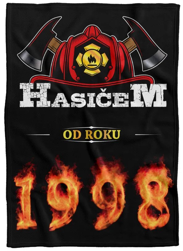 Deka Hasičem od roku (rok: 1998, Podšití beránkem: NE)