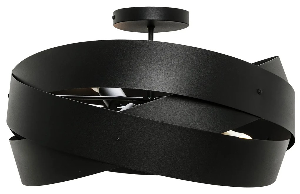Designové stropní svítidlo Tornado 50 černá