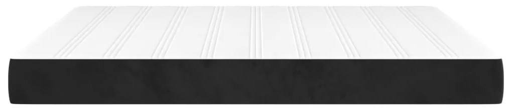Taštičková matrace černá 180 x 200 x 20 cm samet,  347850
