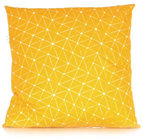 GADEO dekorační povlak na polštář LINIE yellow Velikost: 30x30 cm