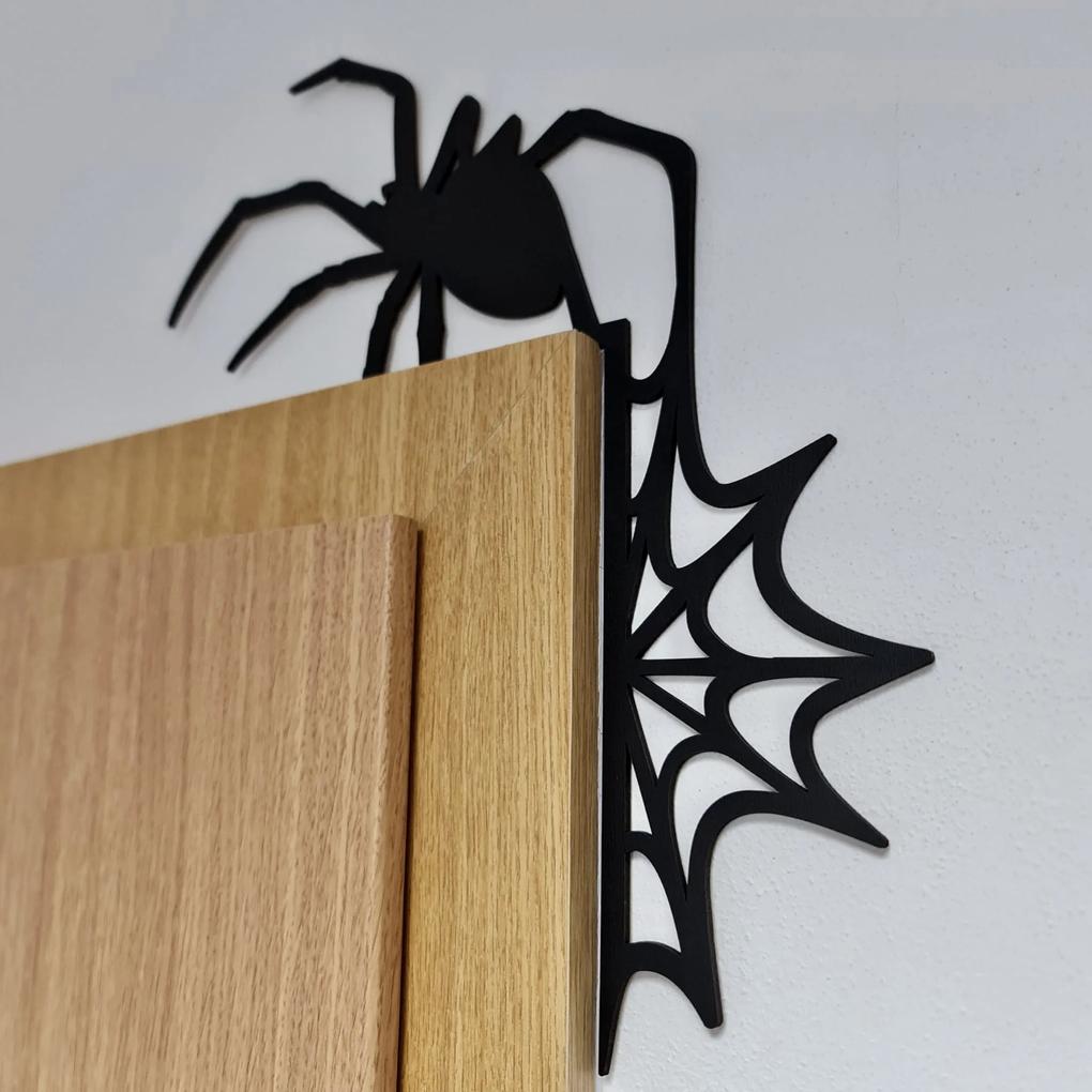 Halloween dekorace PAVOUK Rozměry (cm): 38x44, Barevný vzor: Černá