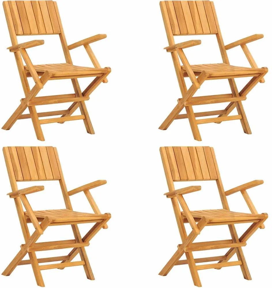 5dílný zahradní jídelní set masivní teakové dřevo 3155009