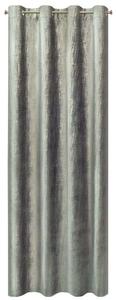 ZATEMŇOVACÍ ZÁVĚS NA KROUŽCÍCH MARSALA 140X250 CM ŠEDÁ
