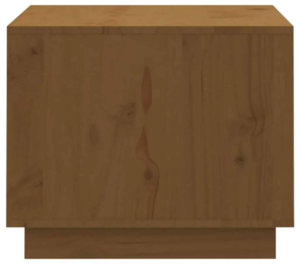 Konferenční stolek medově hnědý 120x50x40,5 cm masivní borovice - Default Title