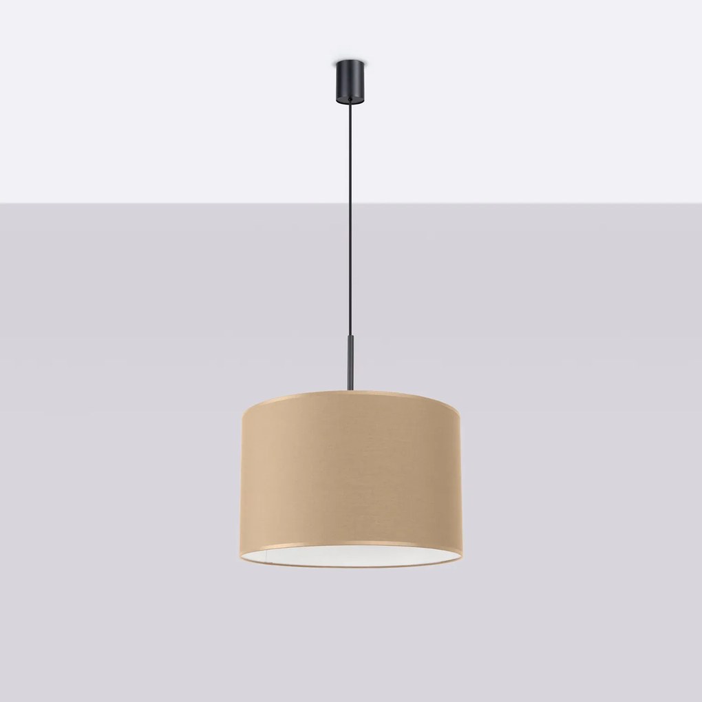 Sollux Lighting Závěsná lampa NEVIA béžová