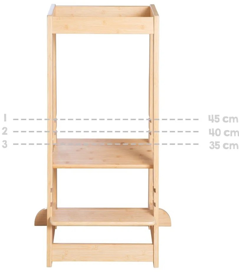 Bambusová učicí věž v přírodní barvě – Roba