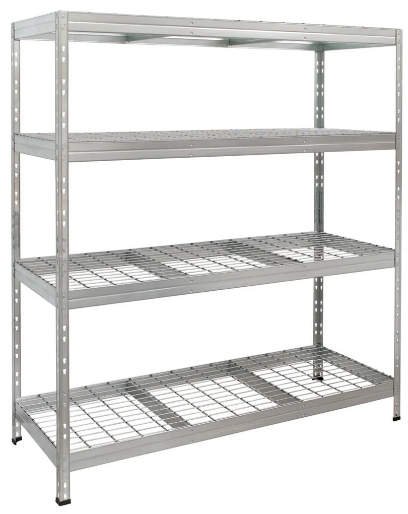 AR Shelving Vysokozátěžový regál Wire Mesh, 180 × 180 × 60 cm, nosnost police: 400 kg