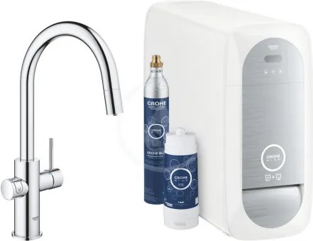 Grohe Blue Home - Dřezová baterie Connected, s chladícím zařízením a filtrací, chrom, 31541000