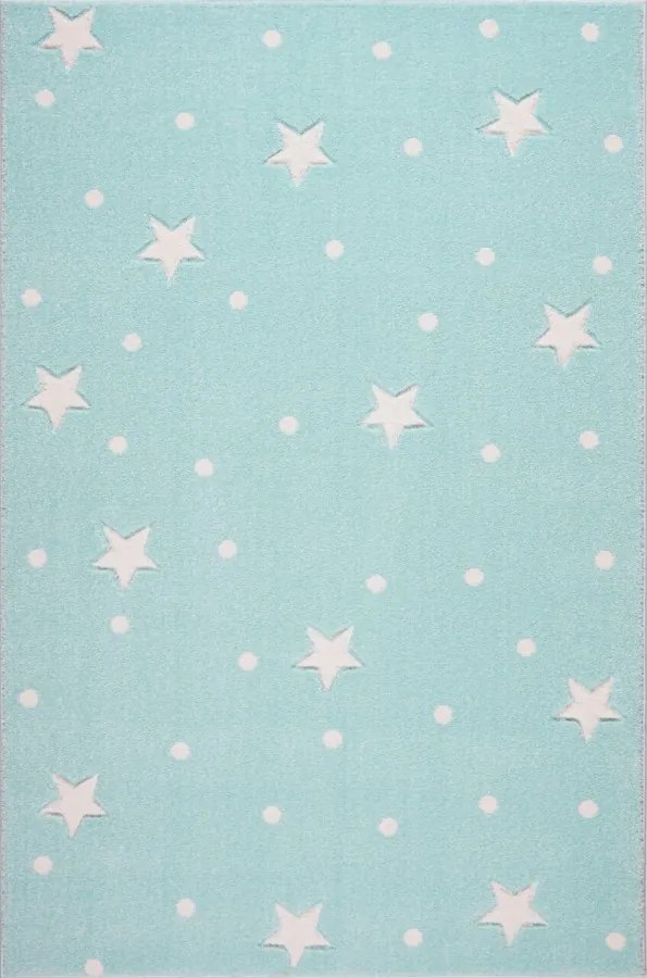 Forclaire Dětský koberec HEAVEN mátovo/ bílý 100x150 cm