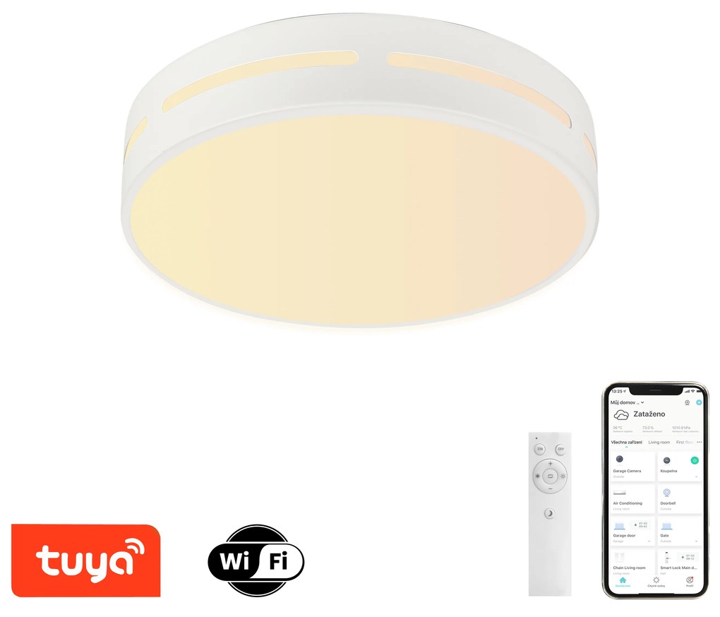 Immax NEO LITE PERFECTO Smart stropní svítidlo kruh 50cm, 48W bílé Tuya WiFi