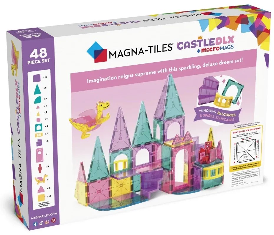 Magna-Tiles® Magnetická stavebnice Magna-Tiles Castle 48ks