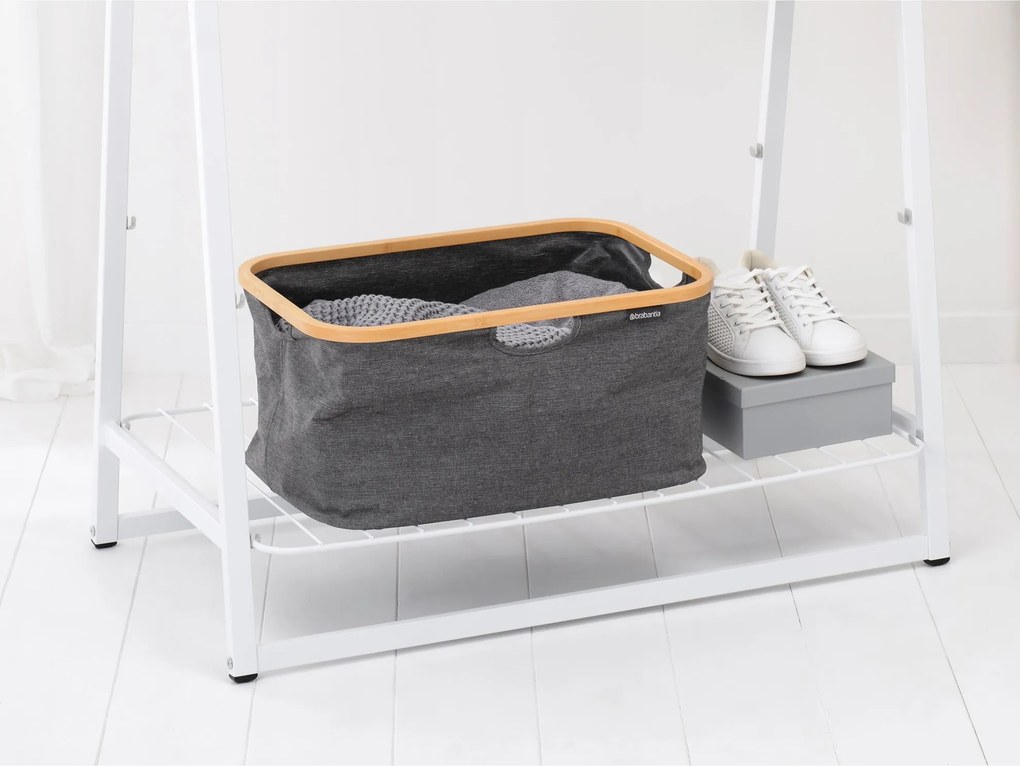 Skládací koš na prádlo/úložný box Brabantia 40l černý