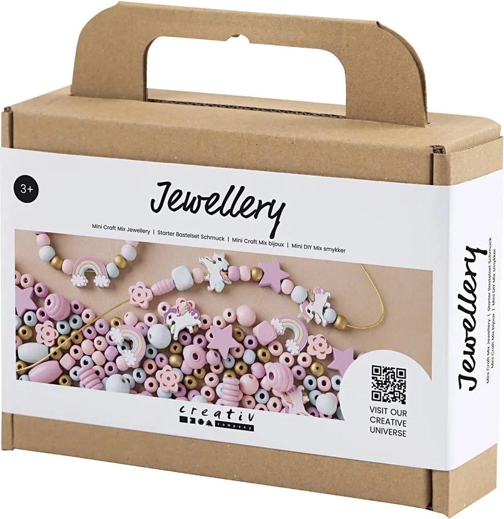 Creativ Company Kreativní sada Šperky z korálků pastelové barvy