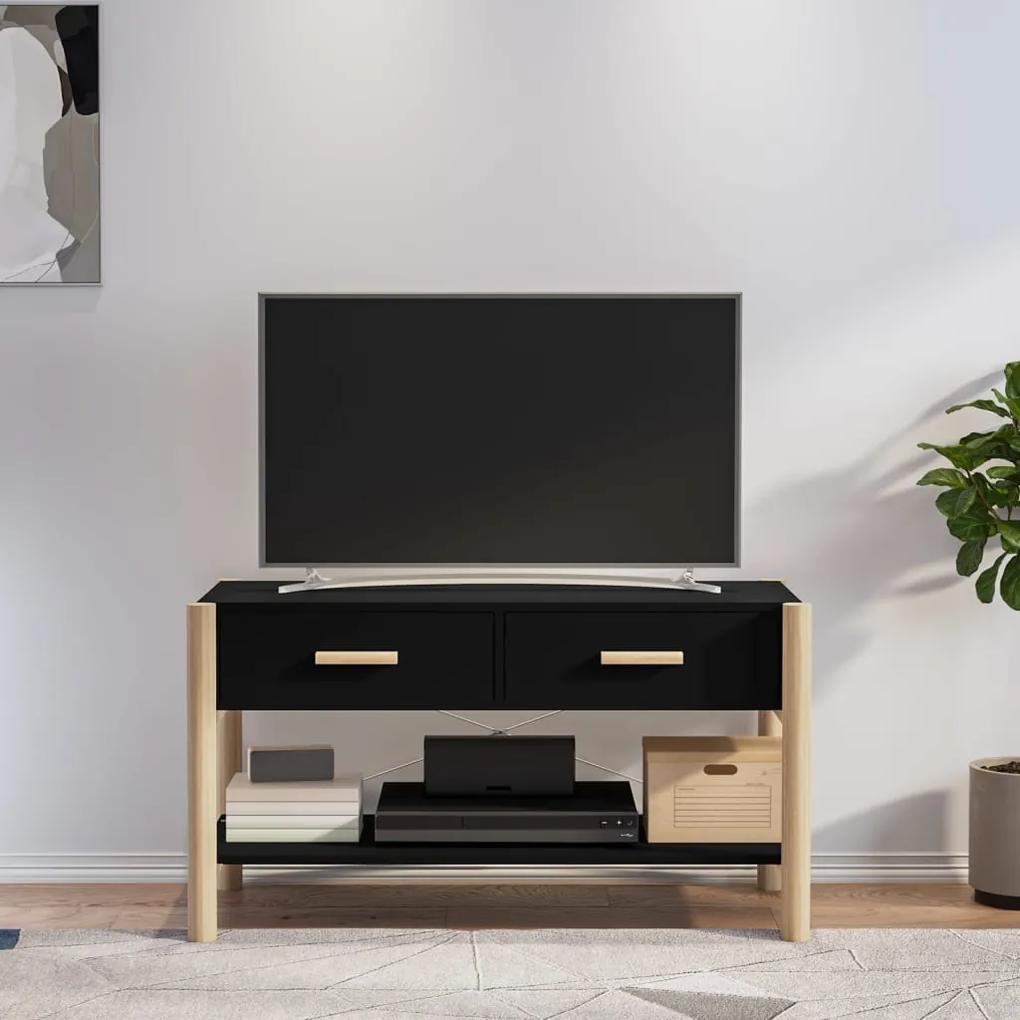vidaXL TV skříňka černá 82x38x45 cm kompozitní dřevo