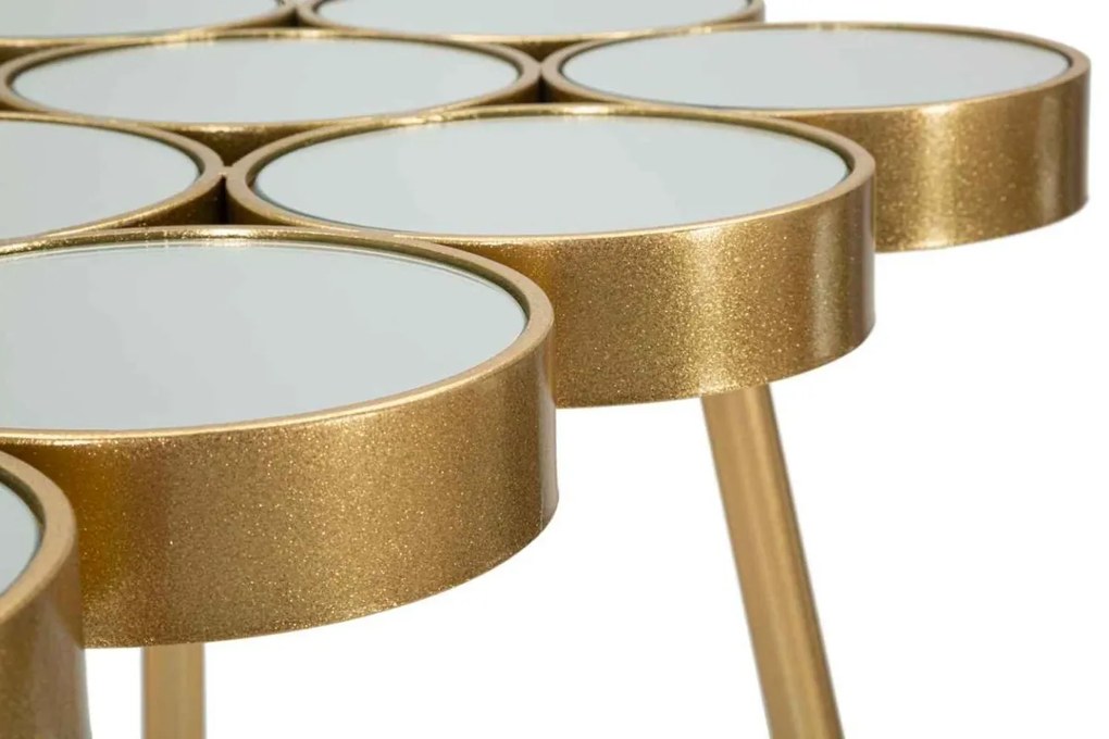 Designový konferenční stolek Jeevitha 100 cm zlatý
