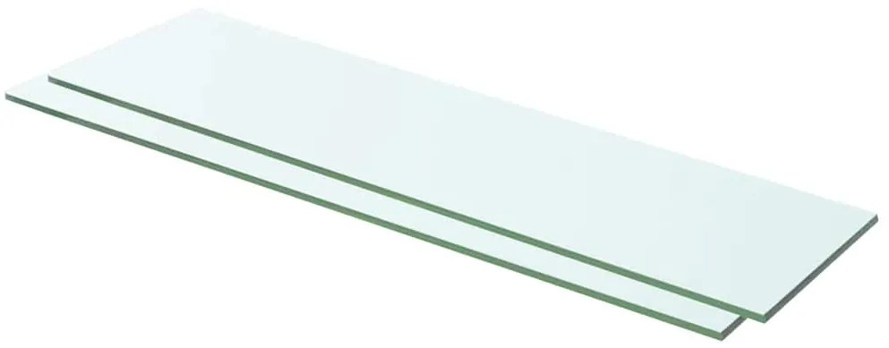 Policové desky 2 ks sklo čiré 60 x 12 cm 3051562