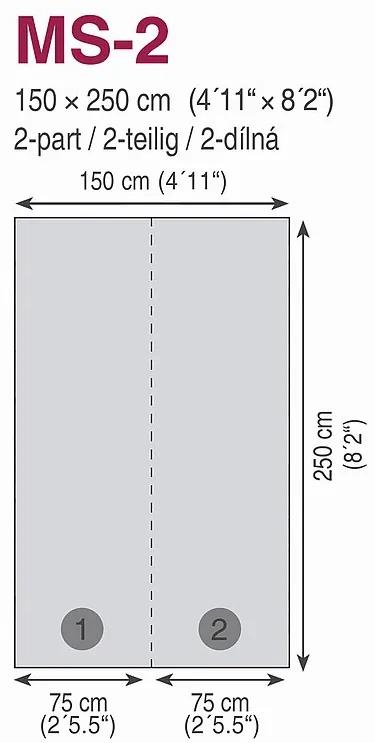 DIMEX | Vliesová fototapeta na zeď 3D geometrické pozadí MS-2-0038  | 150 x 250 cm | šedá