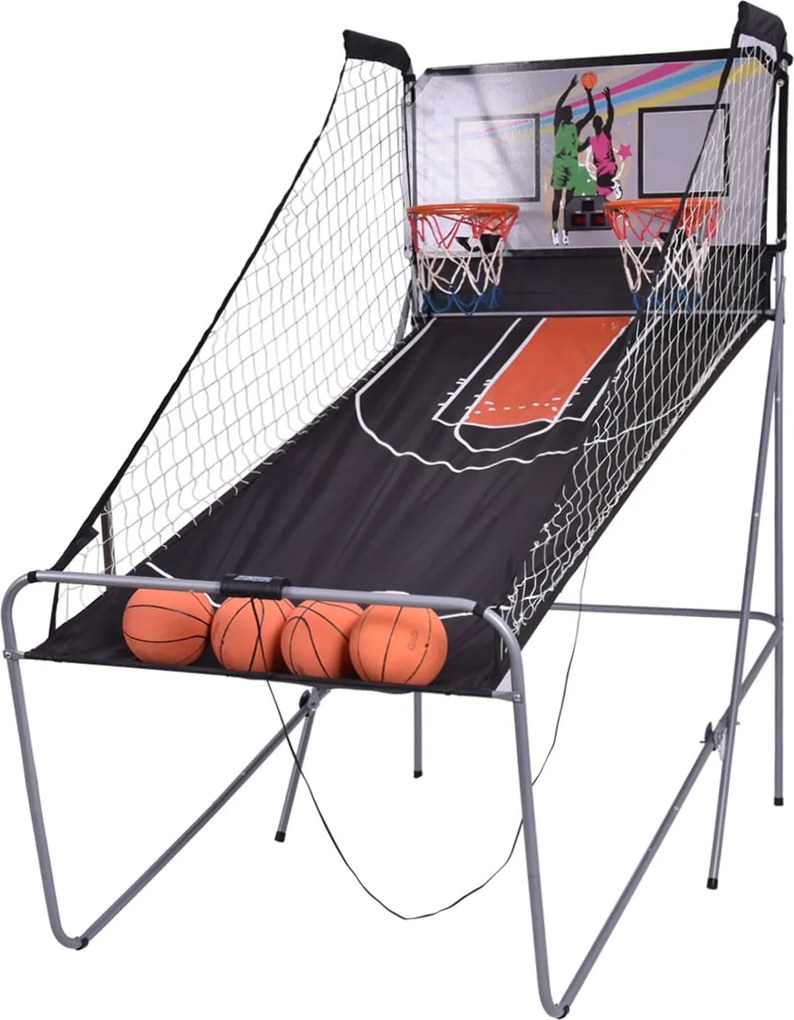 Costway Dvojhra basketbalový stroj basketbalový koš basketbalový stojan