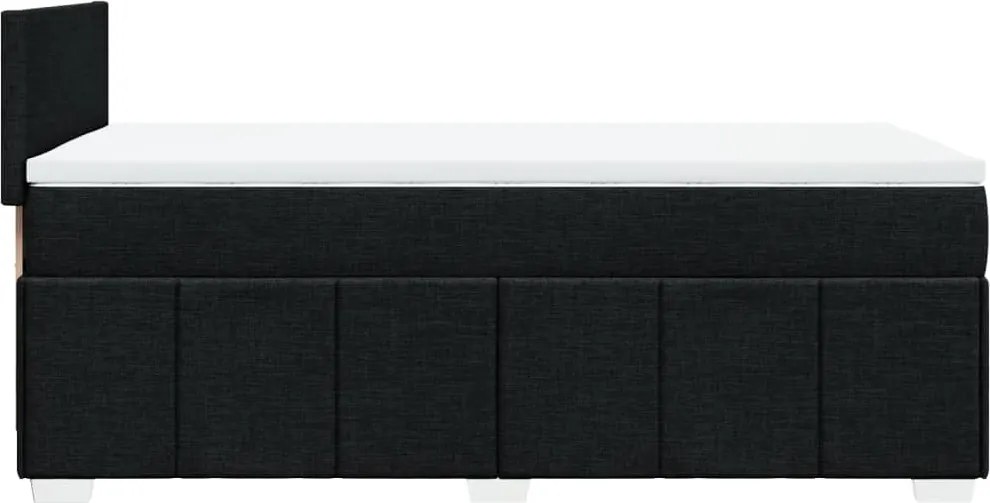 Box spring postel s matrací černá 80 x 200 cm textil 3286890