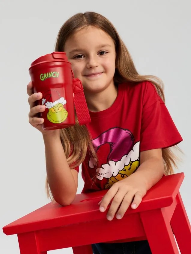 Sinsay - Termos s vánočním potiskem Grinch - vícebarevná