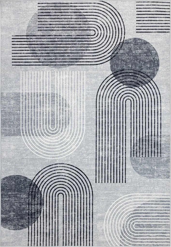 Obsession, Kusový koberec Avantgarde 101 Grey, 160x230, šedá, chodba / předsíň