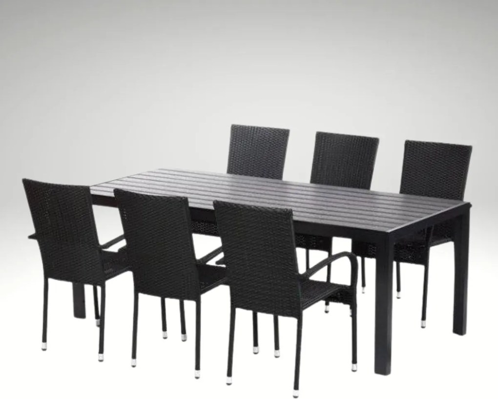 Vikio Zahradní set 190x90 pro 6 osob DT254-190 antracit