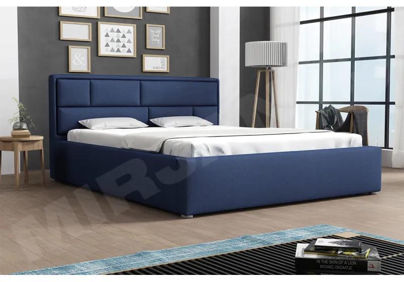 Čalouněná postel s úložným prostorem a roštem Nido, Rozměr postele: 160x200, Potah: Victoria 14 869