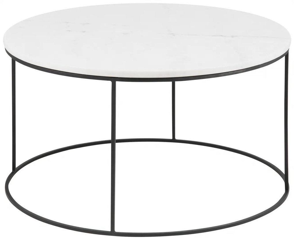 Bighome - Konferenční stolek BOLTON 80 cm, bílá