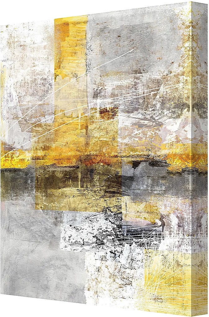Obraz na plátně Yellow Abstract