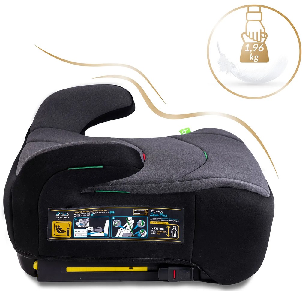 Autosedačka Isofix pro děti 22 - 36 kg Louis Nukido 710201 bezpečná a pohodlná sedačka