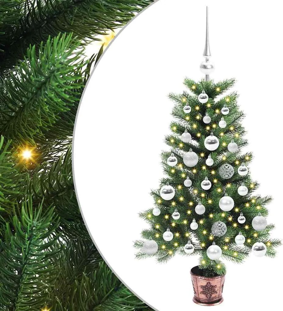 Vánoční stromeček s 150 LED diodami s stojanem Zelená 90 cm PE 3396305