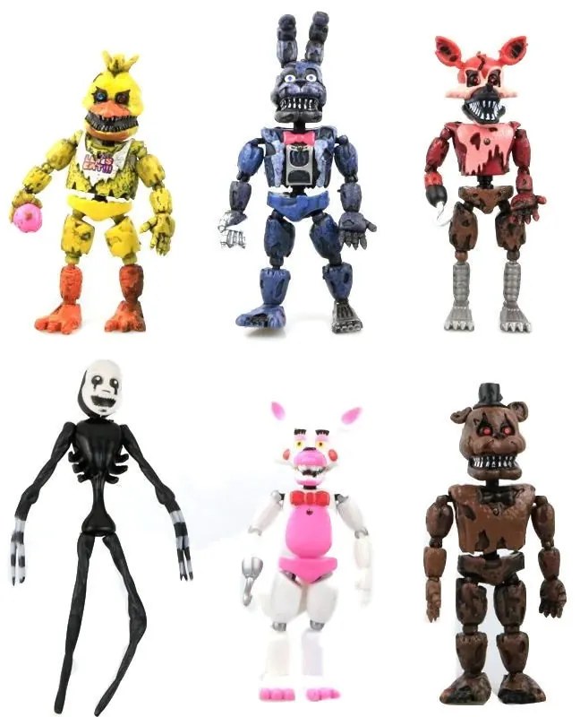FNAF Five Nights At Freddy´s figurky sada 5 nebo 6 ks Set: Set E (6 ks)
