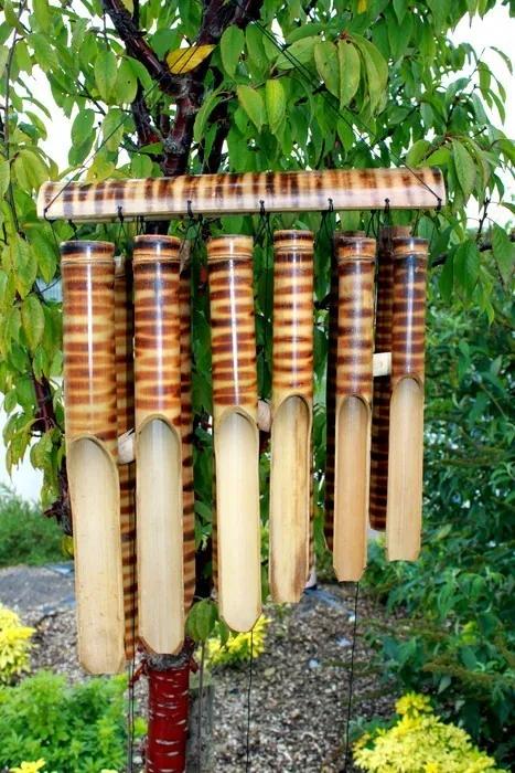 Bambusová zvonkohra - 12 velkých trubic