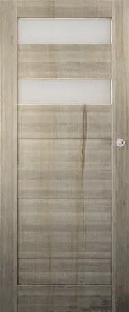 posuvné interiérové dveře do pouzdra SANTIAGO model 5 Průchozí rozměr: 70 x 197 cm, Orientace dveří: Levé dveře, Dekor: Ořech columbia