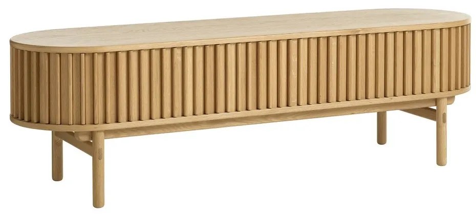 TV stolek v dekoru dubu v přírodní barvě 160x48 cm Carno – Unique Furniture