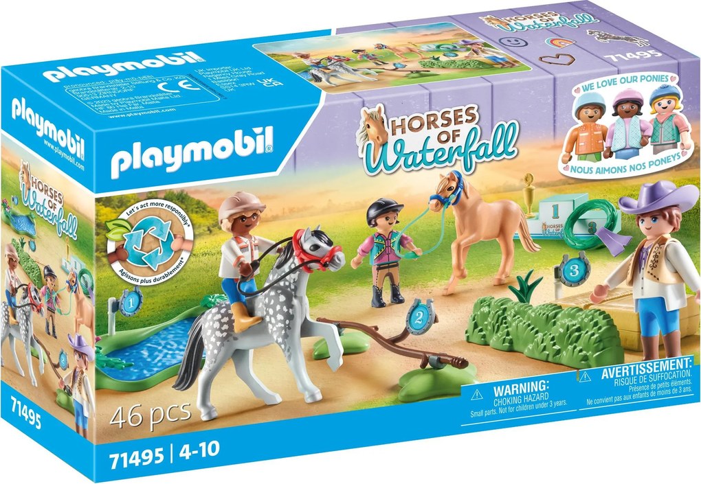 Set figurek a příslušenství playmobil 71495 turnaj poníků