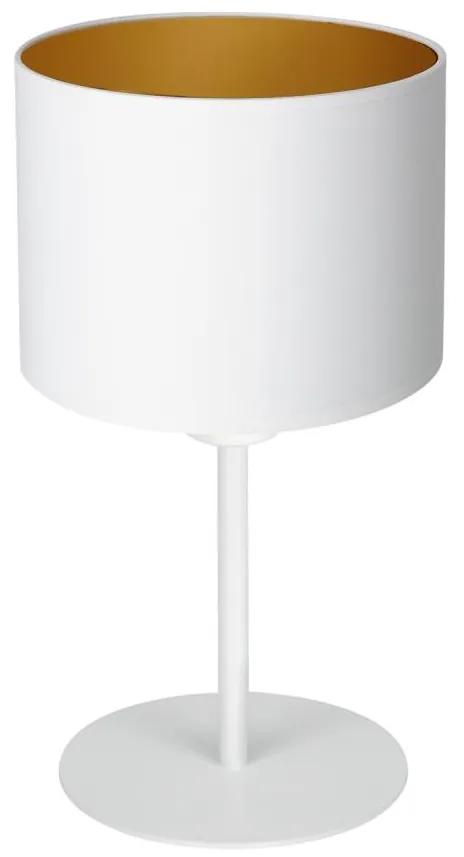 Luminex | Stolní lampa ARDEN 1xE27/60W/230V pr. 18 cm bílá/zlatá | LU3451